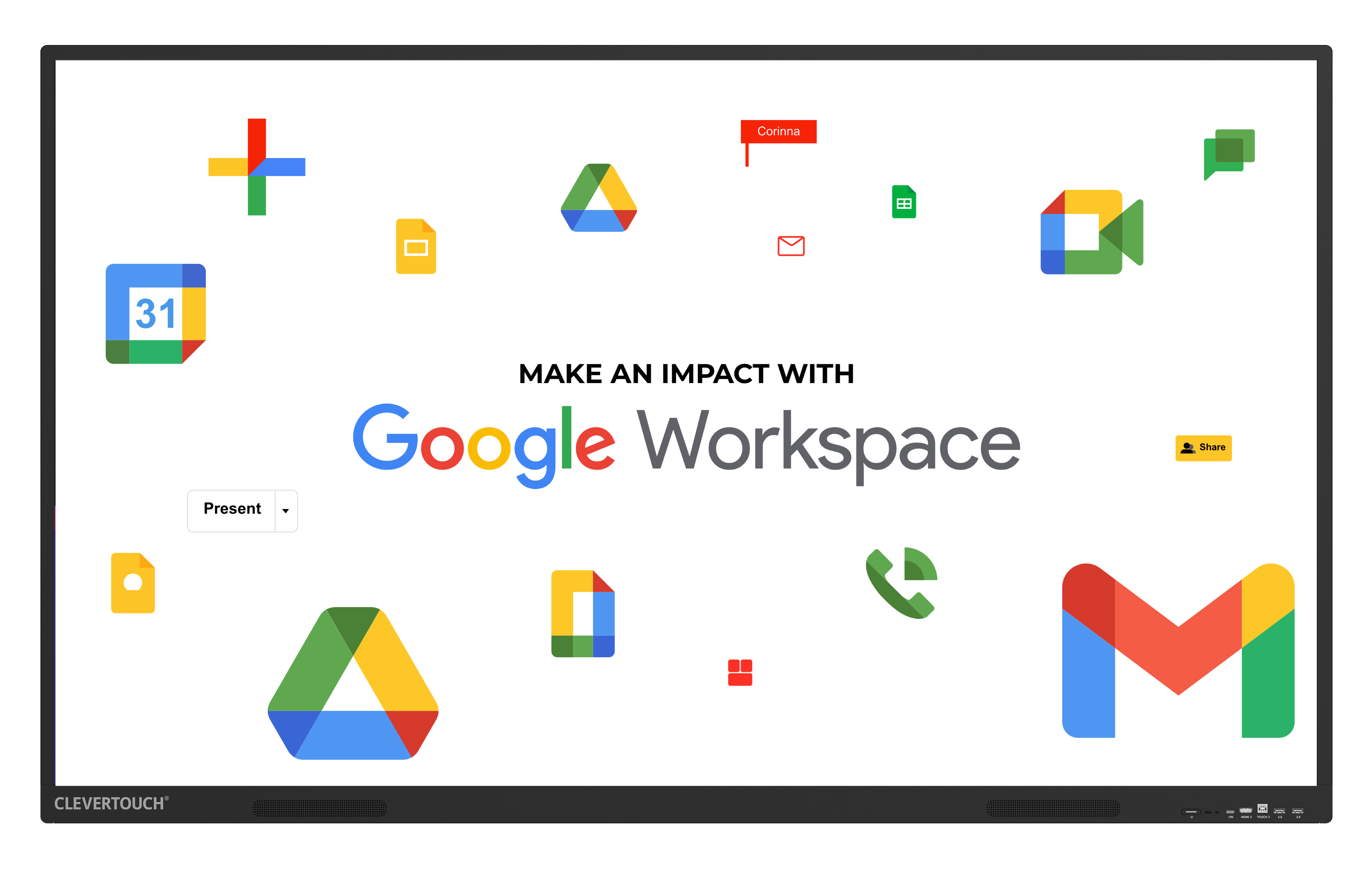 IMPACT Lux 2 - Google Certified Interactive Display - Clevertouch Technologies Global